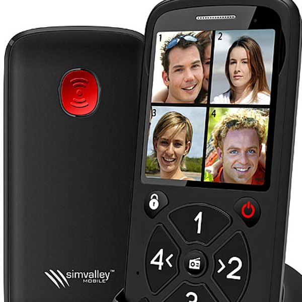 simvalley RX-800.radio im Test: Seniorenhandy mit 5 Tasten für Notfall ...