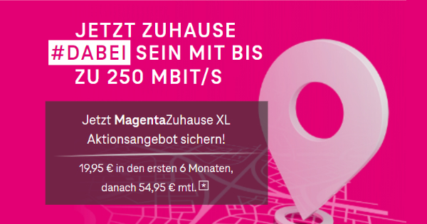 Telekom Super Vectoring: Magenta Zuhause XL ab 19,95 € Grundgebühr