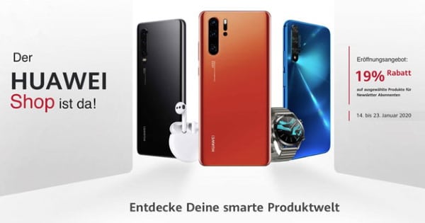 Huawei Online Shop startet mit toller Rabatt-Aktion