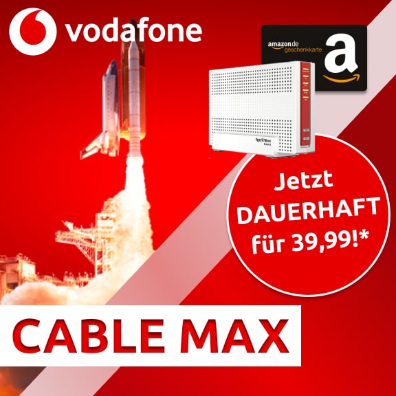 ⭐ Vodafone Kabel: Red Internet & Phone Cable ab eff. 11,24 € mtl.