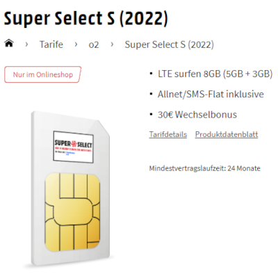 Super Select Rufnummernmitnahme: 30 Euro Bonus!