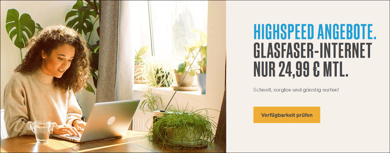 Deutsche Glasfaser: Angebot mit Bonus-Deal ab 24,99 € monatlich!