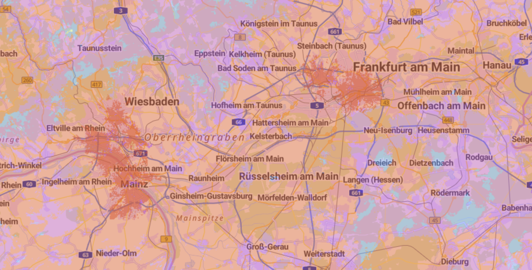 Netzabdeckung: Karte der Bundesnetzagentur