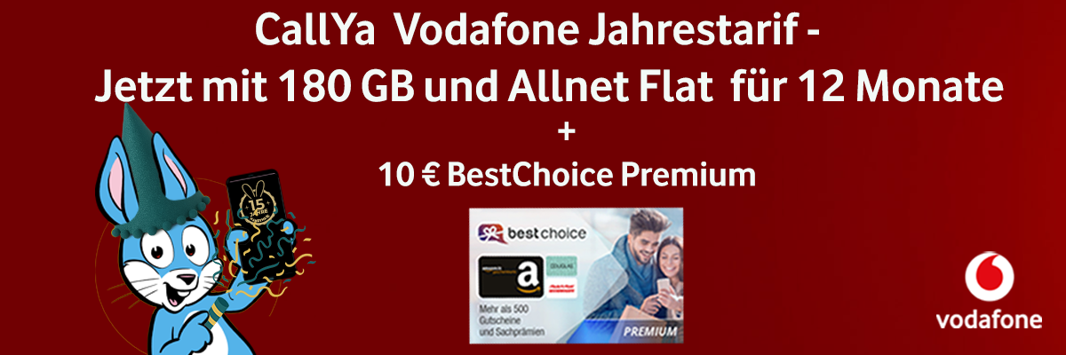 CallYa Jahrespaket im Check: 180 GB für 99,99 € + Gutschein dazu